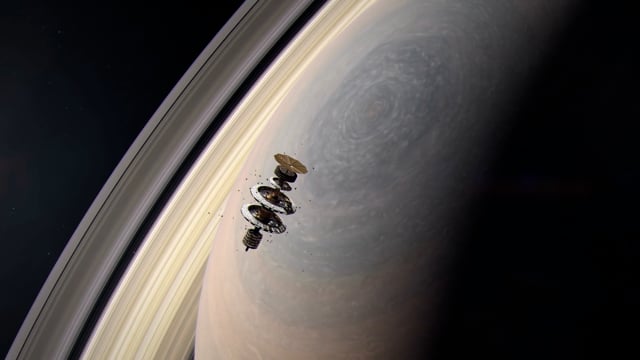 Orbiting Saturn, Saturn Station, Saturn. Free Stock Video - Pixabay