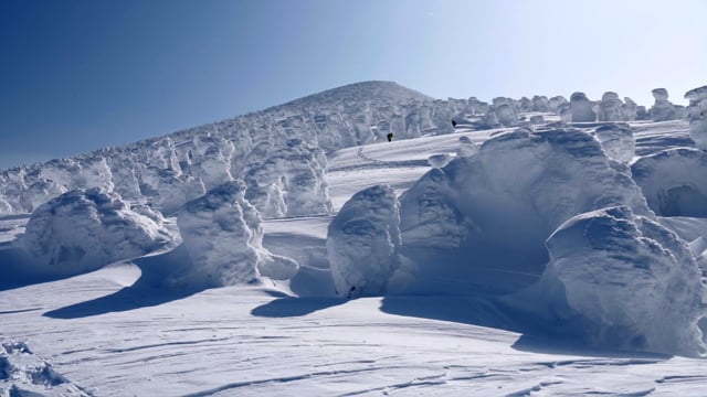 Climber, Snow Mountain, Rime On Trees. Free Stock Video - Pixabay