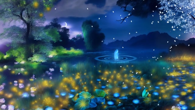 Girl, Pond, Flower. Free Stock Video - Pixabay