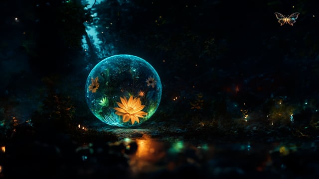 Crystal Ball, Butterfly, Flowers. Free Stock Video - Pixabay