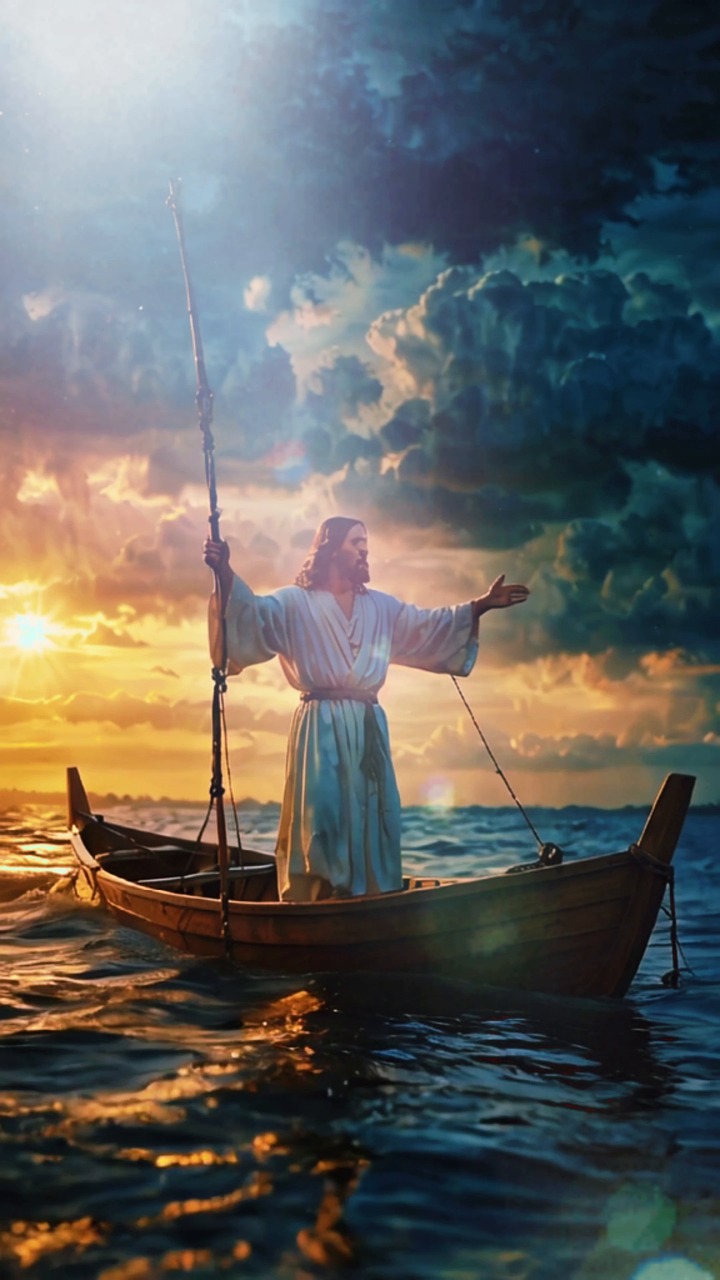 Jesus Christ Boat Calming - Free video on Pixabay