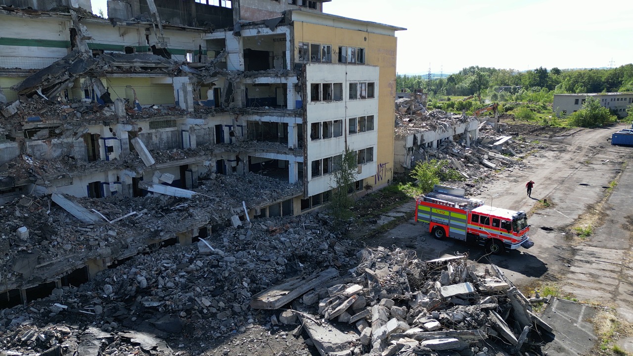 Destruction, Ruins, Firetruck. Free Stock Video - Pixabay