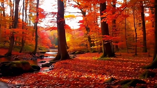 Autumn Tranquil Forest Free Stock Video Pixabay