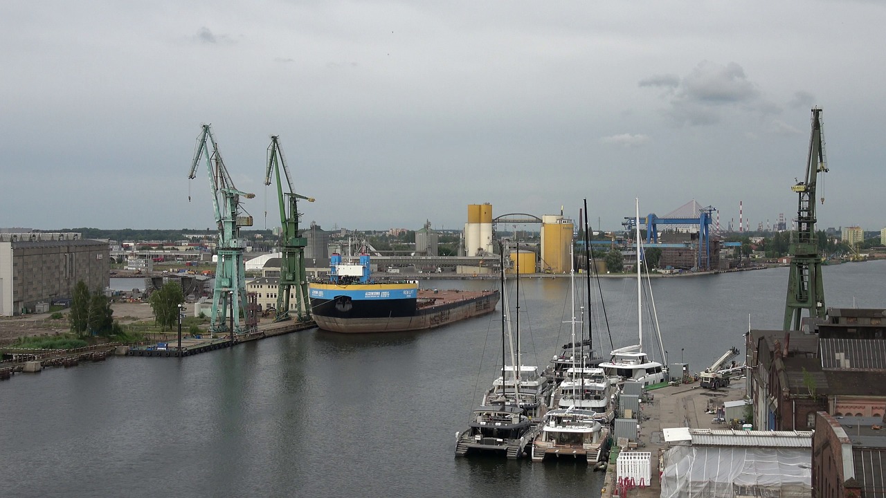 Port, Crane, Panorama. Free Stock Video - Pixabay