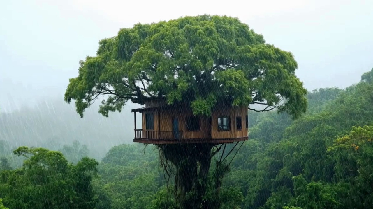 Treehouse, Jungle, Rainy Forest. Free Stock Video - Pixabay
