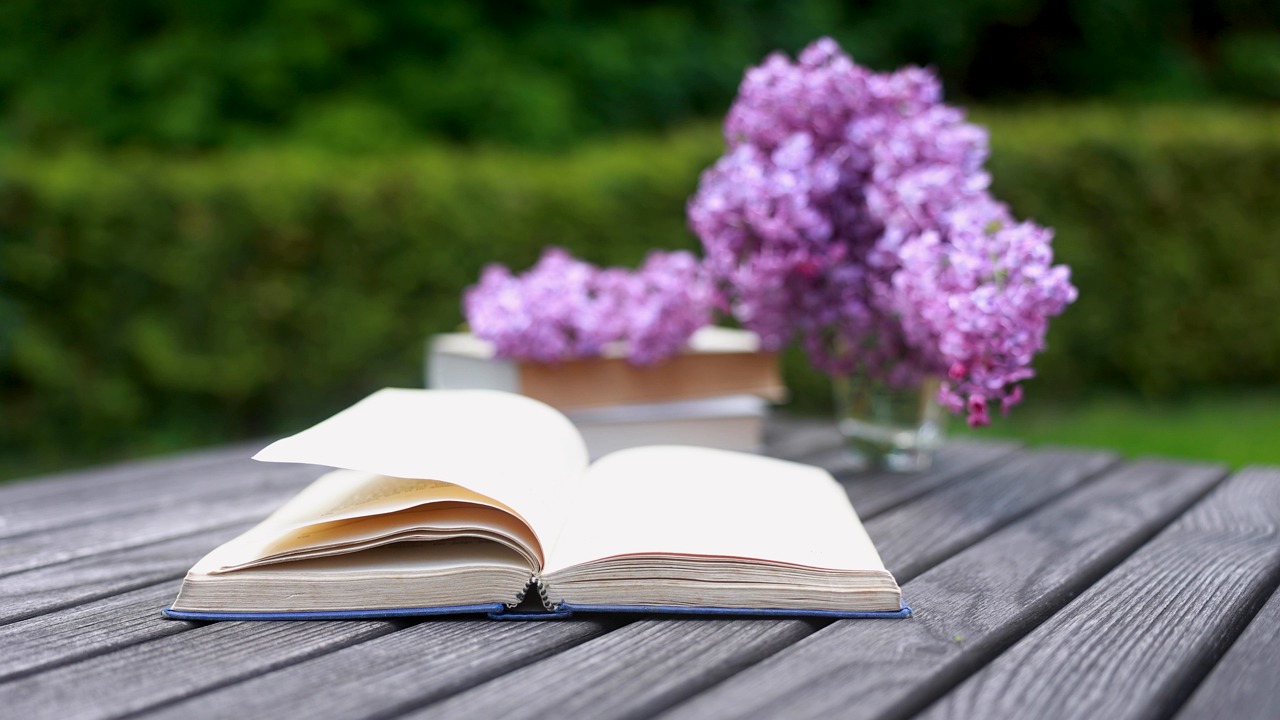 Spring, Book, Lilac. Free Stock Video - Pixabay
