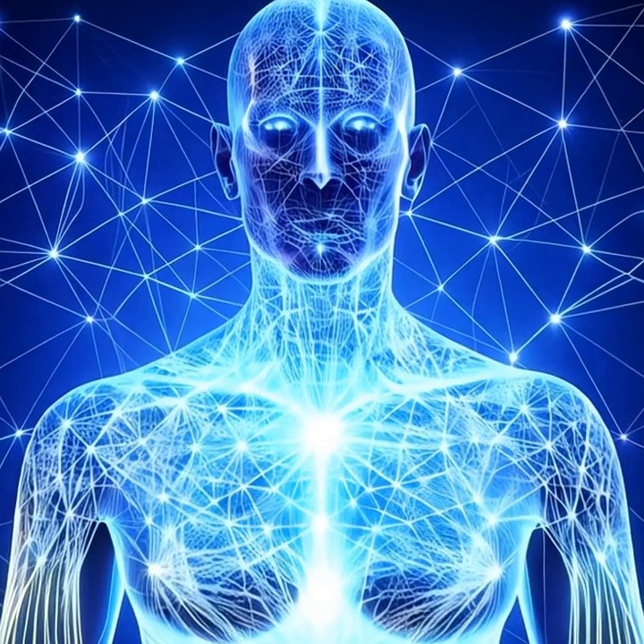 Human Hologram, Wireframe Model, Futuristic Design. Free Stock Video ...