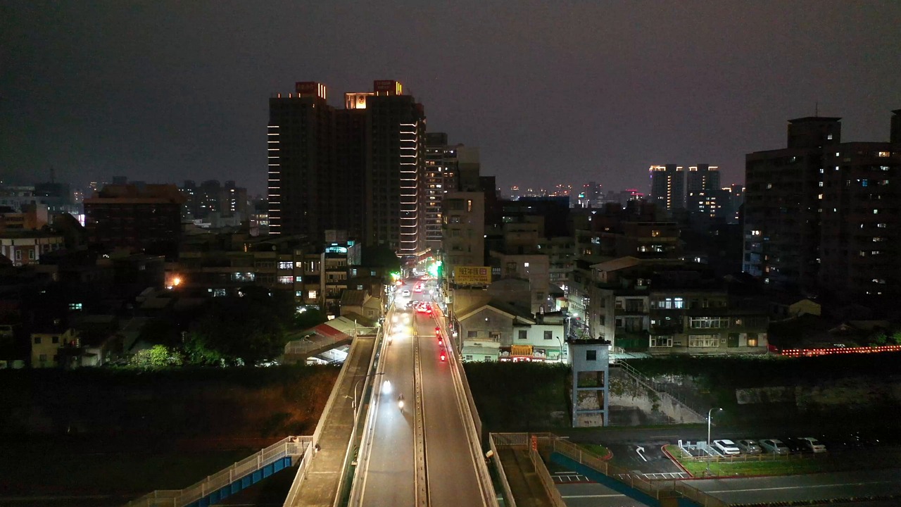 Crescent Bridge, Aerial Photography, Night View. Free Stock Video - Pixabay