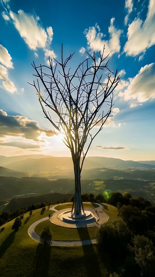 Patung Pohon Monumen Matahari - Free video on Pixabay