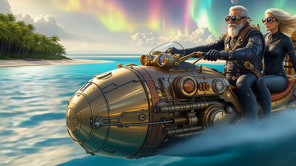 Steampunk, Jetski, Summer. Free Stock Video - Pixabay