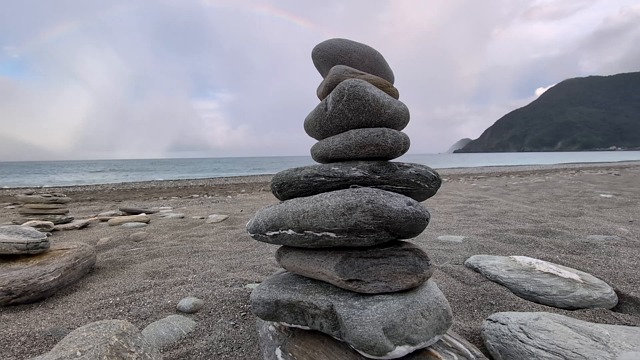 Beach, Ocean, Strange Stones. Free Stock Video - Pixabay