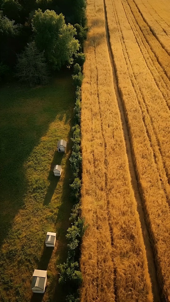 Wheat, Field, Beehives. Free Stock Video - Pixabay