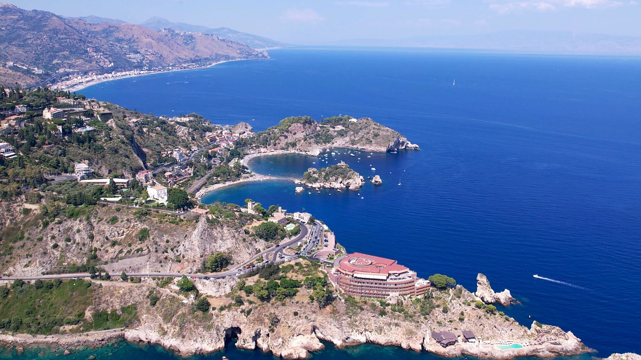 Taormina, Aerial Photography, Boat. Free Stock Video - Pixabay