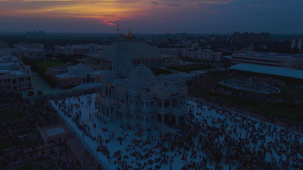 Prem Mandir, Temple, Krishna. Free Stock Video - Pixabay