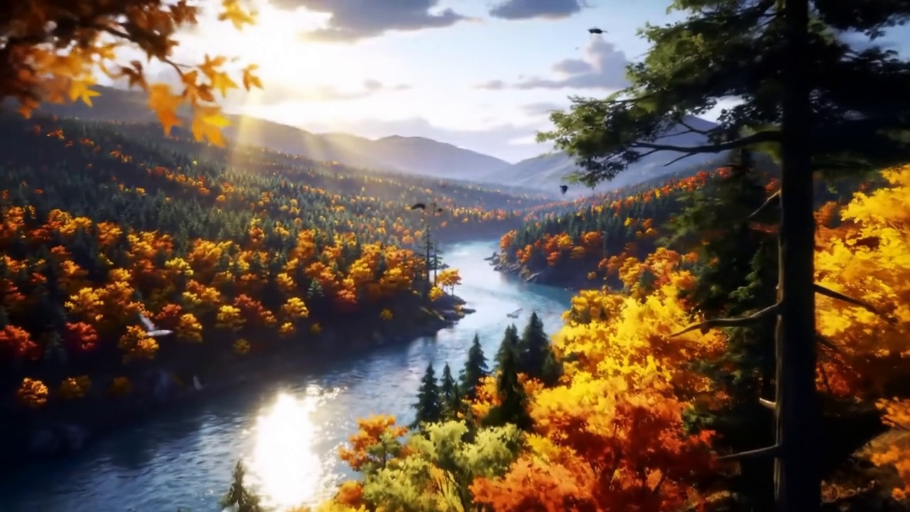 Beautiful Valley, Anime Beauty, Beautiful Nature View. Free Stock Video ...
