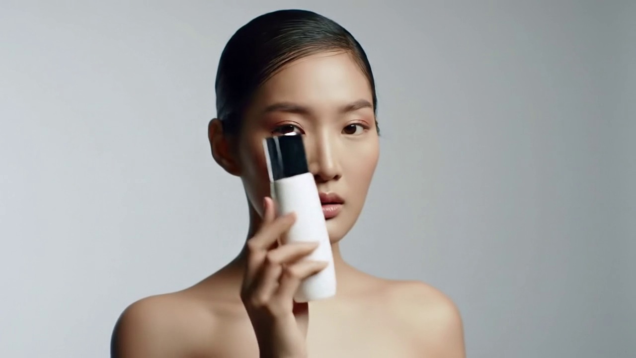 Beauty Model, Skincare Product, Cosmetic Product. Free Stock Video ...