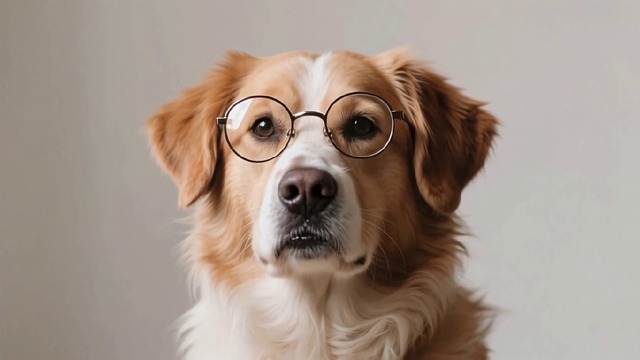 Dog, Glasses, Smart Dog. Free Stock Video - Pixabay