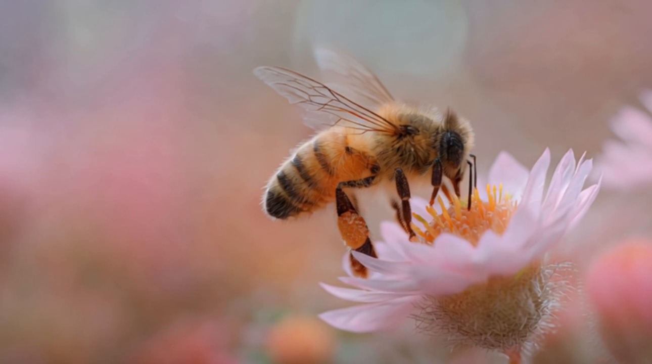 Bee, Honeybee, Pollination. Free Stock Video - Pixabay