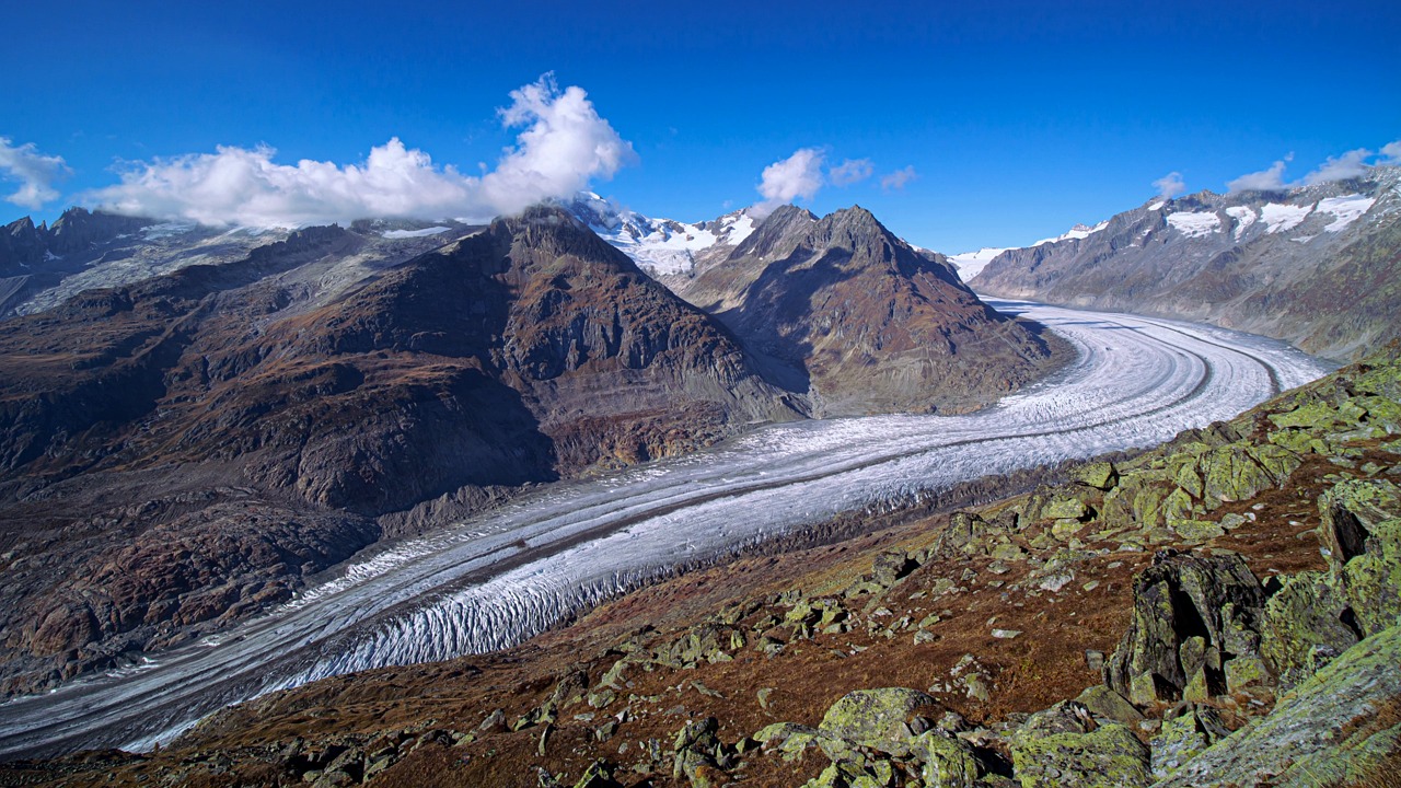 Glacier, Aletsch Glacier, Switzerland. Free Stock Video - Pixabay