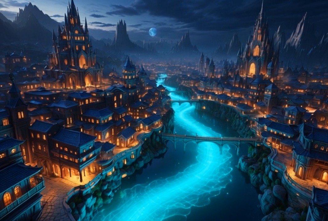 Fantasy City, Magical City, Night Landscape. Free Stock Video - Pixabay