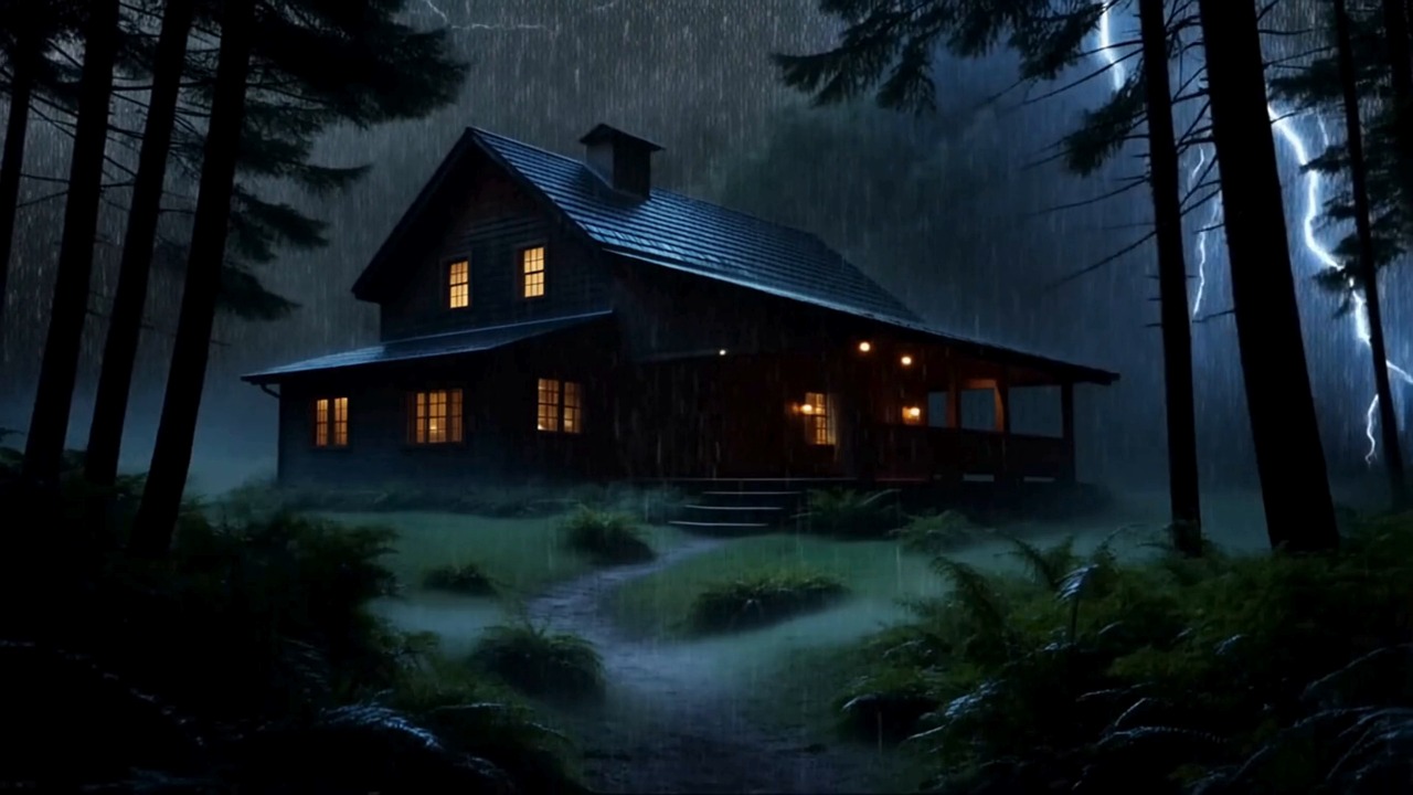 Cabin, Storm, Lightning. Free Stock Video - Pixabay