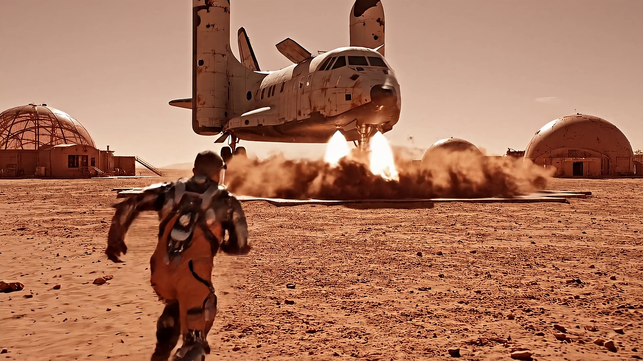 Mars, Shuttle, Landing. Free Stock Video - Pixabay