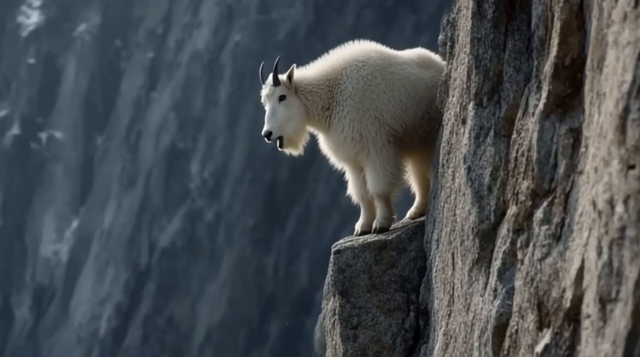 Goat, Mountain Goat, Cliff. Free Stock Video - Pixabay