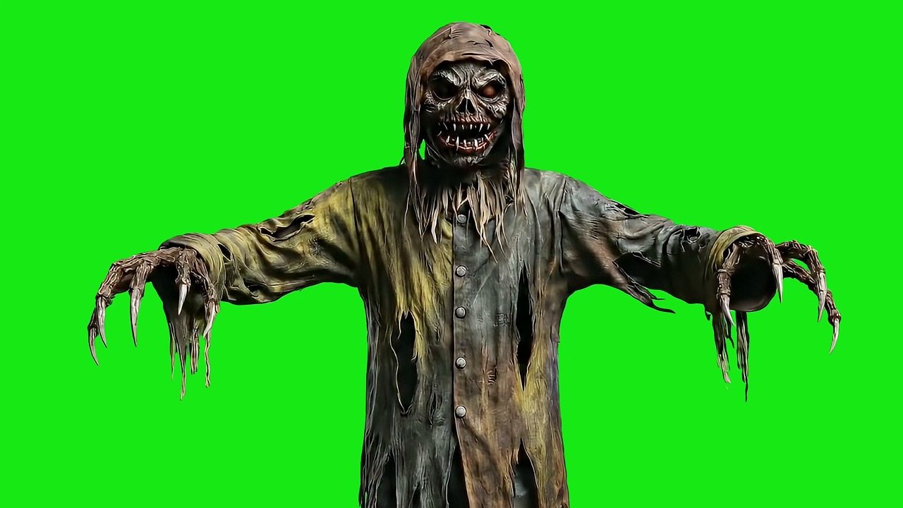 Horror Concept, Halloween Background, Spooky Monster. Free Stock Video ...