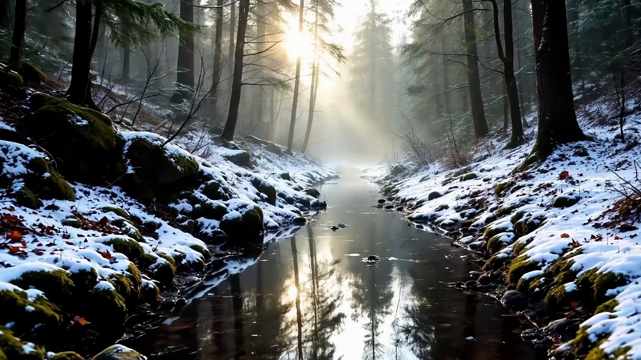 Winter, Forest, Stream. Free Stock Video - Pixabay