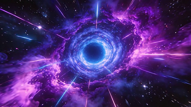 Space Portal 4K, Warp Tunnel Animation, Galaxy Wormhole Background ...