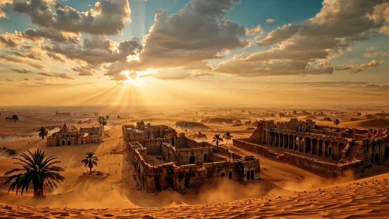 Ruins, Desert, Ancient. Free Stock Video - Pixabay