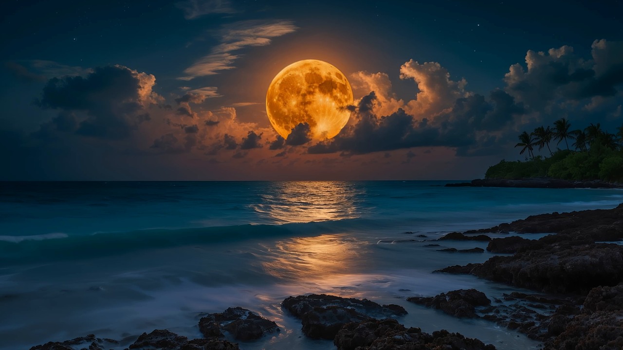 Ai Generated, Blood Moon, Night. Free Stock Video - Pixabay