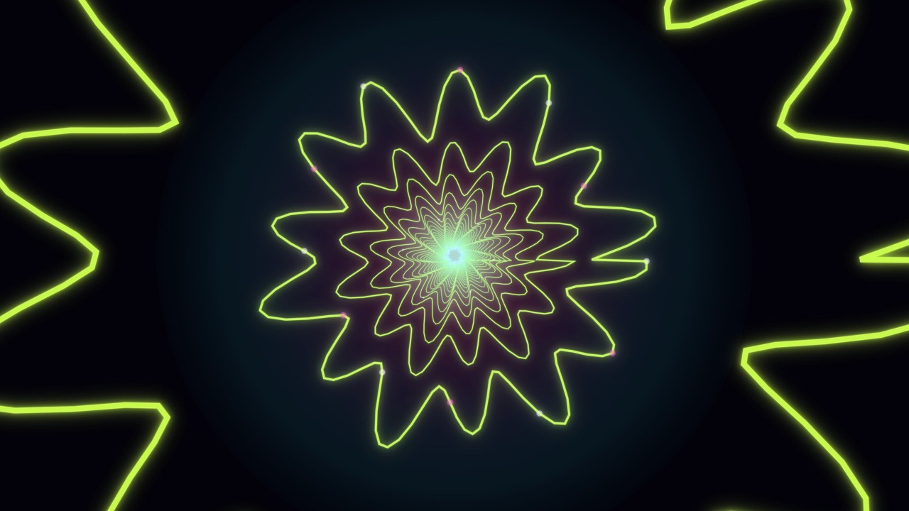 Neon Tunnel, Geometric Abstract, Retro Synthwave. Free Stock Video ...