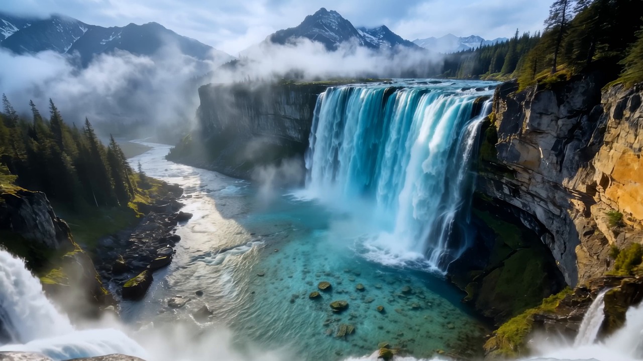 Ai Generated, Waterfall, River. Free Stock Video - Pixabay