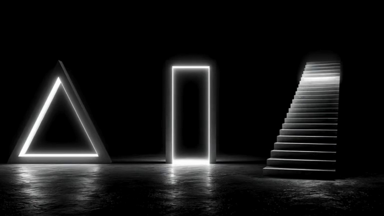 Minimal Geometric Illusion, Pyramid Animation, Optical Illusion Loop ...